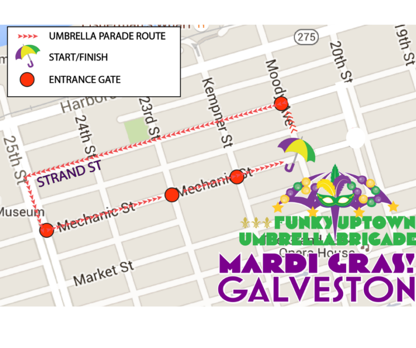 Umbrella Brigade Registration - Mardi Gras! Galveston