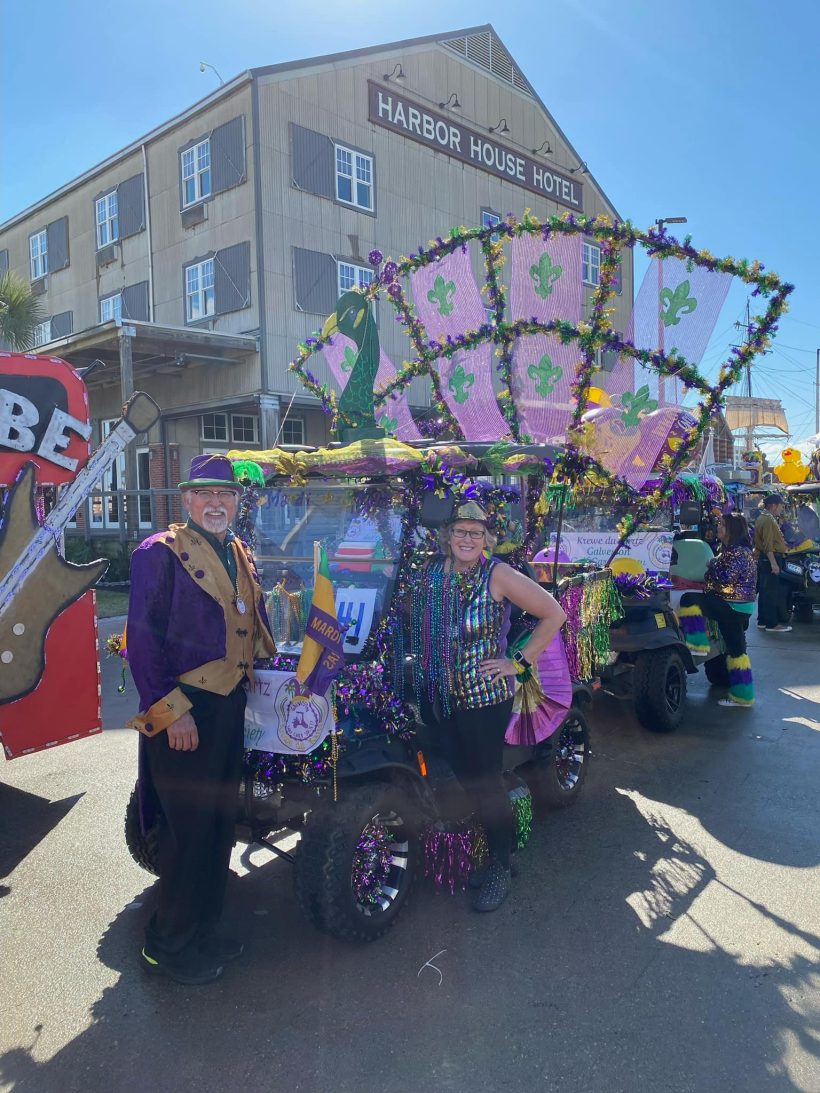 Golf Cart Winners - Mardi Gras! Galveston